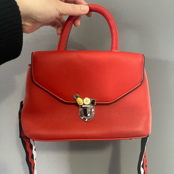 Zara | Bags | Zara Red Crossbody Purse | Poshmark
